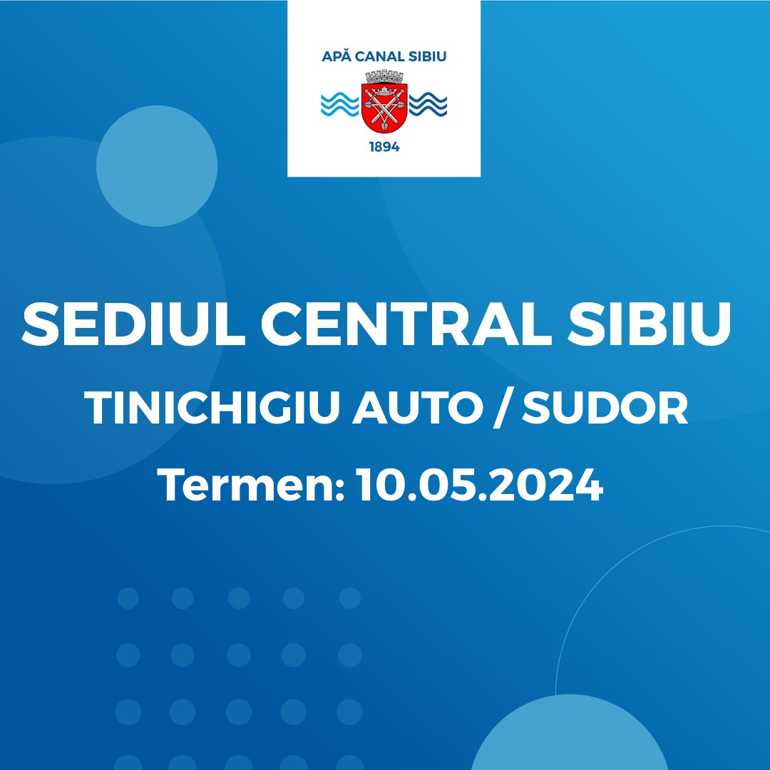 Tinichigiu Auto / Sudor (30.04.2024) - Apa Canal Sibiu